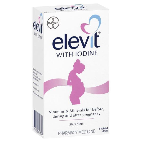 Elevit Pregnancy Multivitamin With Iodine 30 Tablets - NZ Supplement