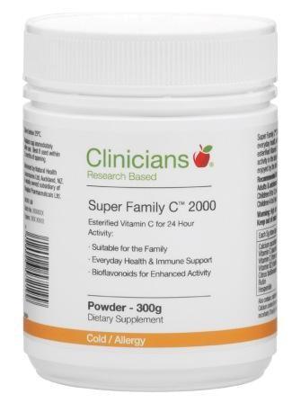 Clinicians Super Family C 2000 Powder 300g - NZ Supplement