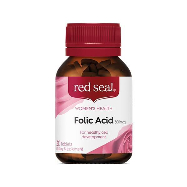 RED SEAL Folic Acid 300mcg 30's - NZ Supplement