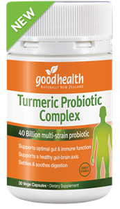 Good Health Turmeric Probiotic Complex 30 Capsules - NZ Supplement