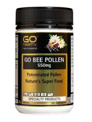 GO Healthy GO Bee Pollen 550mg Capsules 180 - NZ Supplement